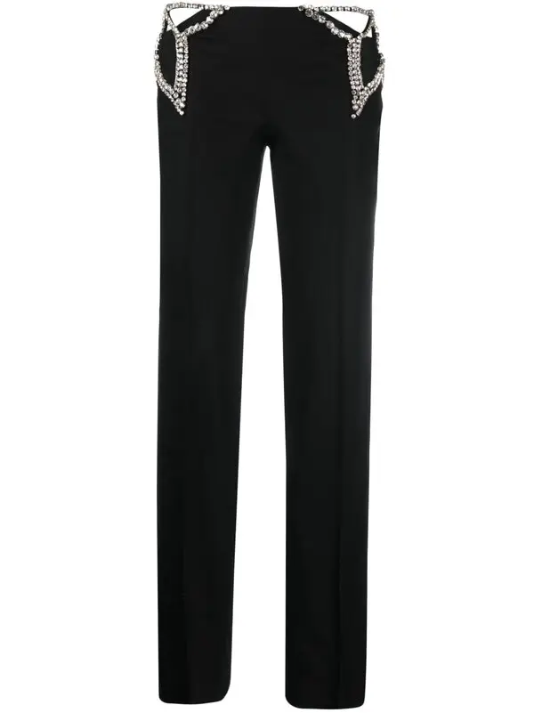 Stella McCartney Cut-out Detail Straight-leg Trousers