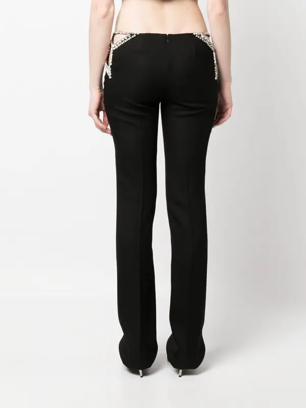 Stella McCartney Cut-out Detail Straight-leg Trousers