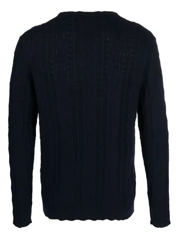 BALLANTYNE Pointelle-knit Jumper