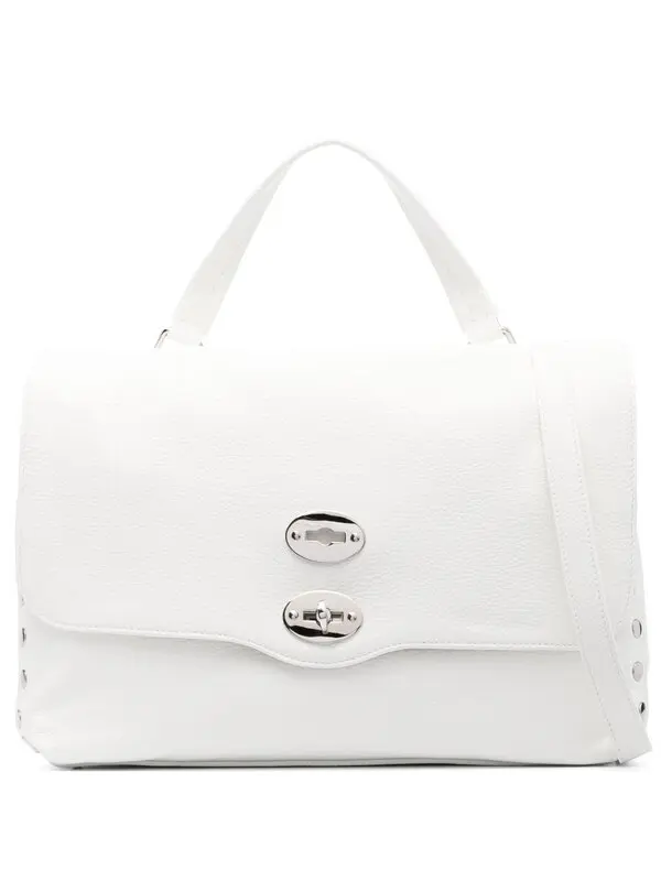 ZANELLATO Postina® Tote Bag With Studs - White
