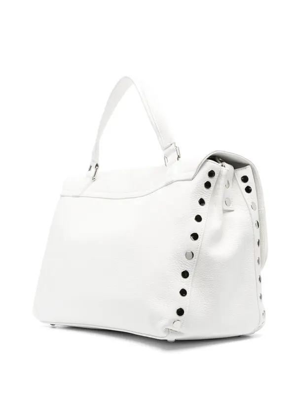 ZANELLATO Postina® Tote Bag With Studs - White