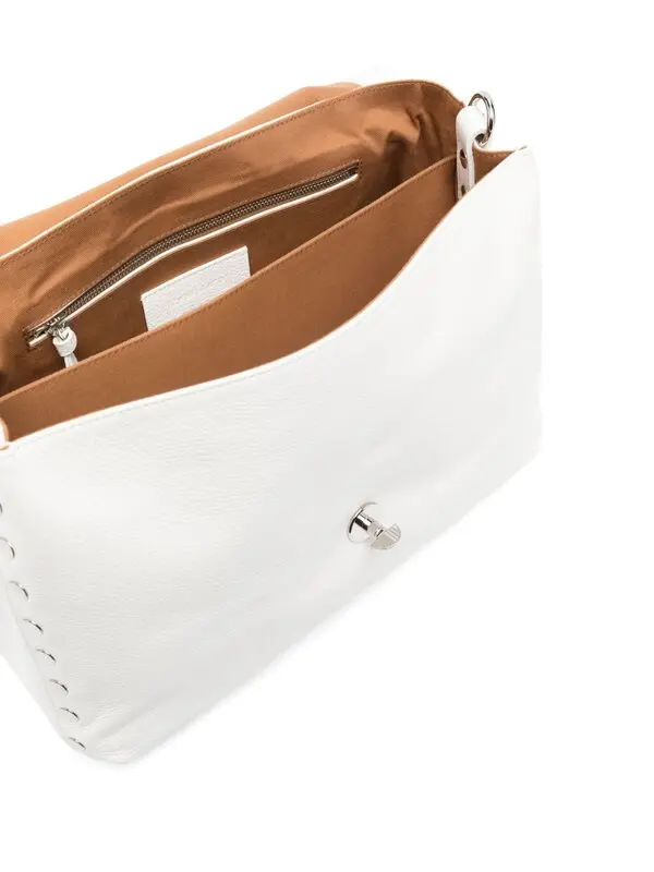 ZANELLATO Postina® Tote Bag With Studs - White