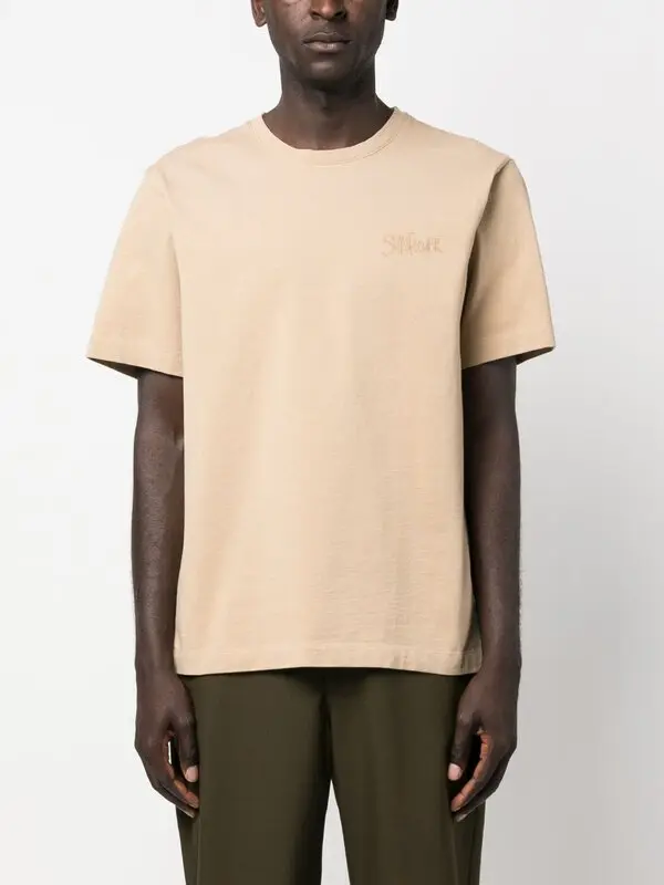 SUNFLOWER Graphic-print Organic-cotton T-shirt - Neutrals