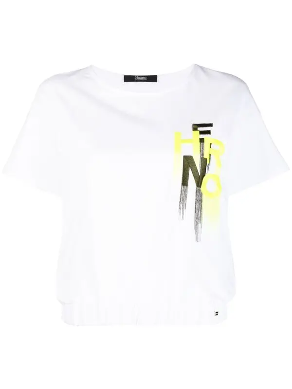 Herno Embroidered-logo T-shirt - White