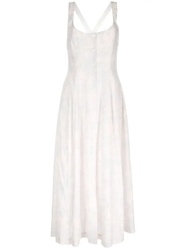 Philosophy Di Lorenzo Serafini Abstract-print Fluted Midi Dress