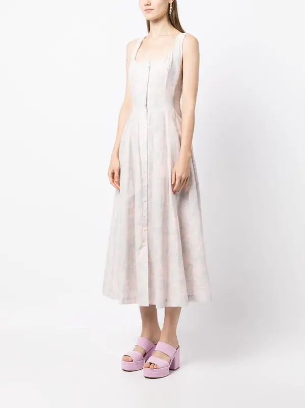 Philosophy Di Lorenzo Serafini Abstract-print Fluted Midi Dress