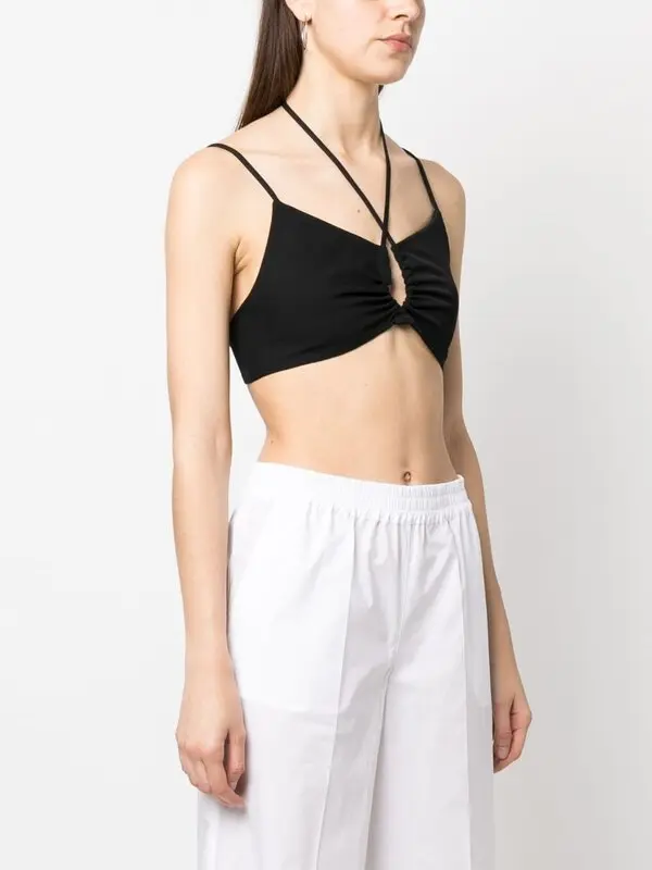 P.a.r.o.s.h Tie-fastening Cropped Top