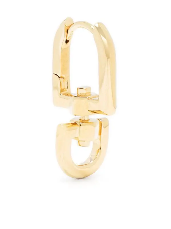 MARIA BLACK Carabiner Huggie Earring - Gold