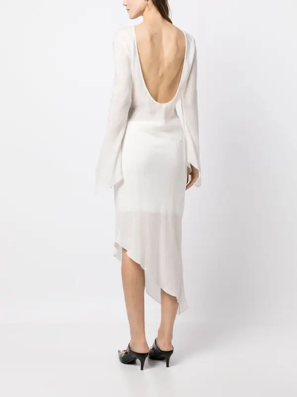 Matériel Asymmetric Backless Dress