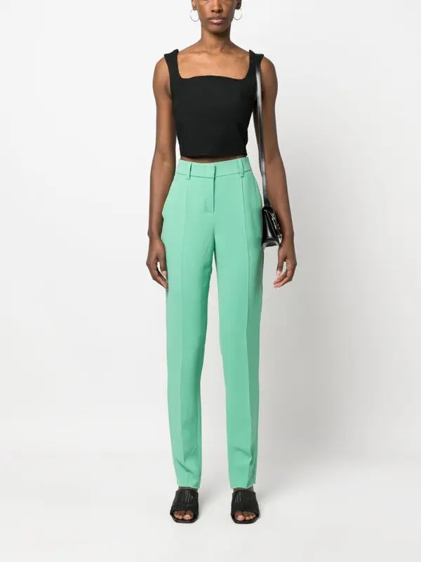 Emporio Armani Straight-leg Crepe Trousers