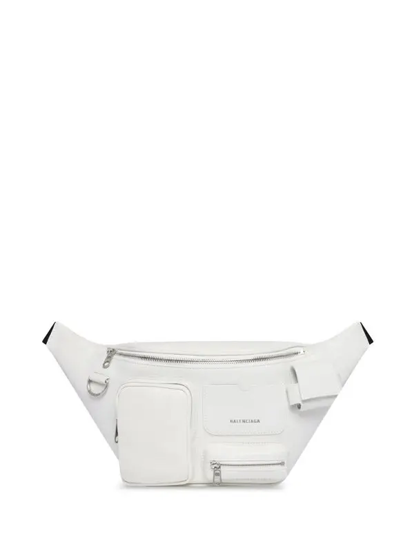 Balenciaga Superbusy Multi-Pocket Belt Bag In White - 50% Off
