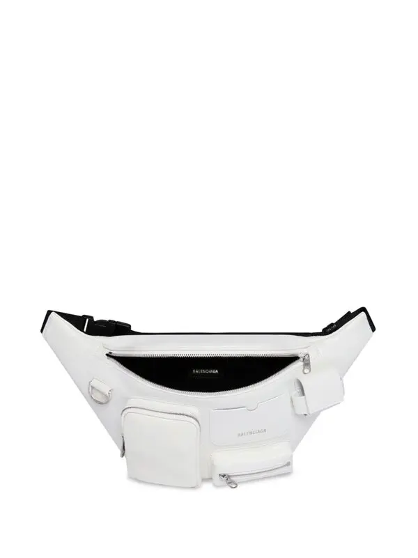 Balenciaga Superbusy Multi-Pocket Belt Bag In White - 50% Off