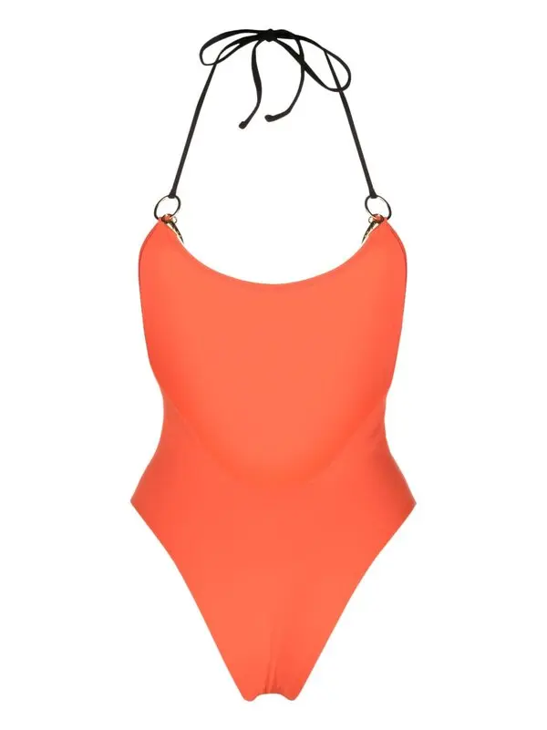 Roberto Cavalli Halterneck Tie-fastening Swimsuit