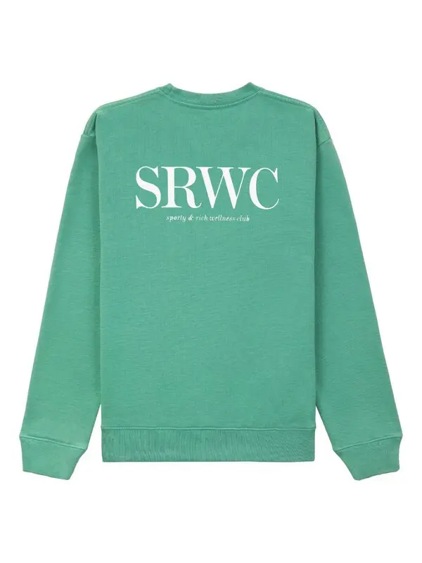 Sporty & Rich Upper East Side Cotton Sweatshirt - Green