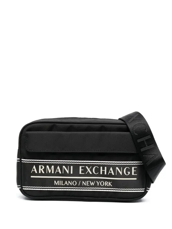 Armani Exchange Logo-print Textured Belt Bag