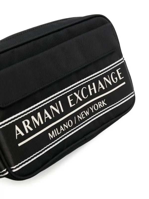 Armani Exchange Logo-print Textured Belt Bag