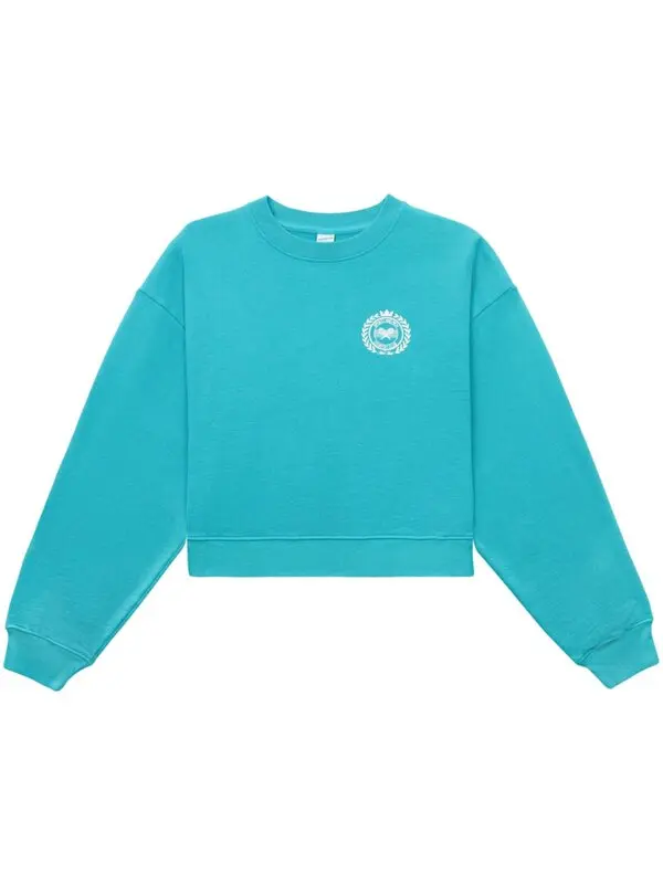 Sporty & Rich Ny Country Club Cropped Sweatshirt