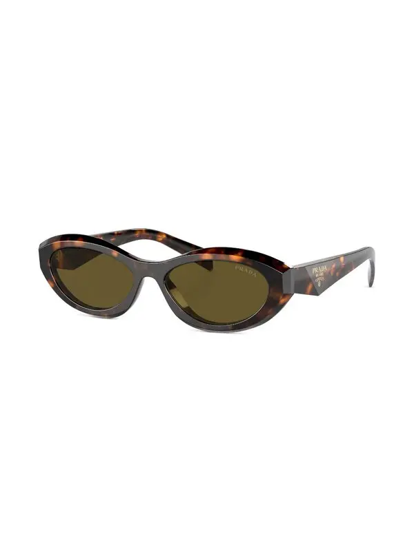 Prada Oval-frame Sunglasses - Green
