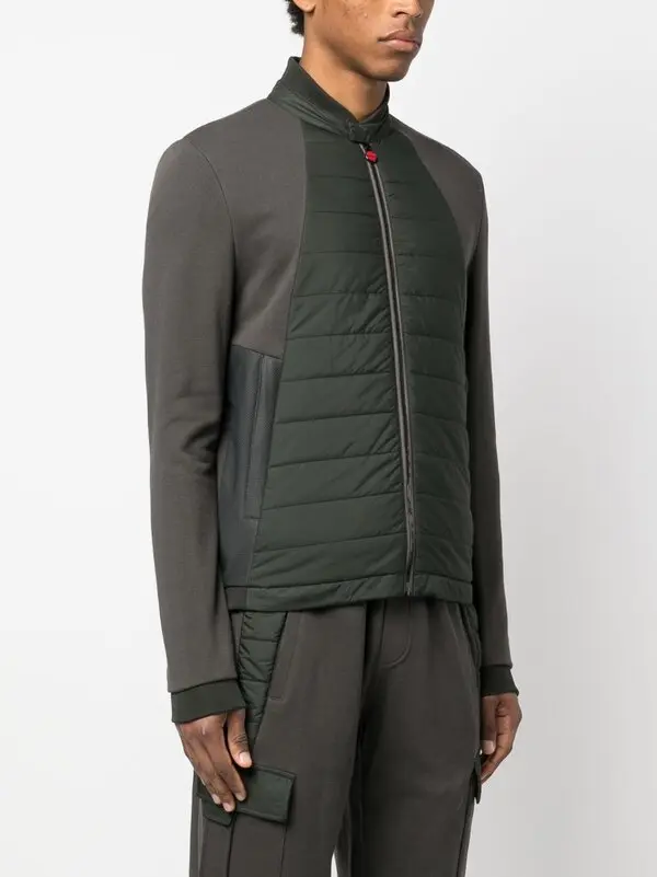 Kiton Blouson Zip-up Quilted Jacket