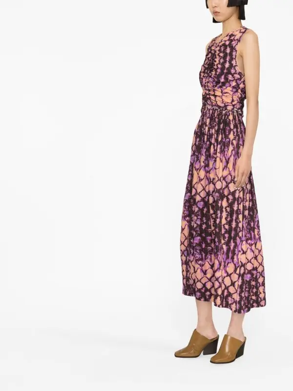Ulla Johnson Sascha Ruched Midi Dress