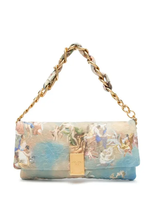Balmain Small 1945 Sky-print Shoulder Bag
