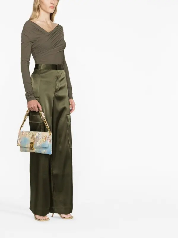 Balmain Small 1945 Sky-print Shoulder Bag