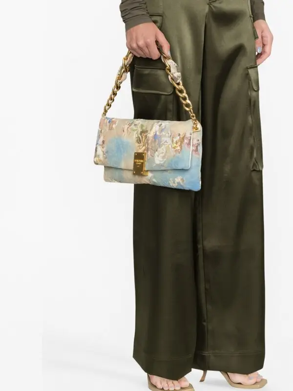 Balmain Small 1945 Sky-print Shoulder Bag