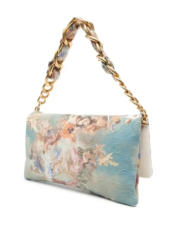 Balmain Small 1945 Sky-print Shoulder Bag