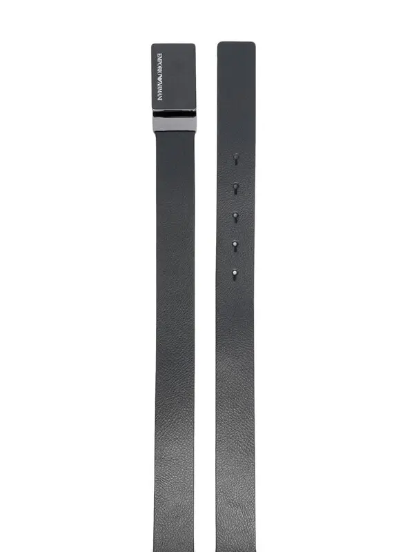 Emporio Armani Logo-buckle Leather Belt