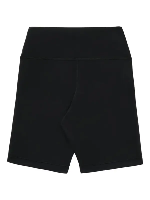 SPORTY & RICH N.02 Embroidered-logo Shorts - Black