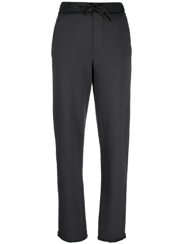 Kristensen Du Nord Drawstring-waistband Cotton Trousers - Grey