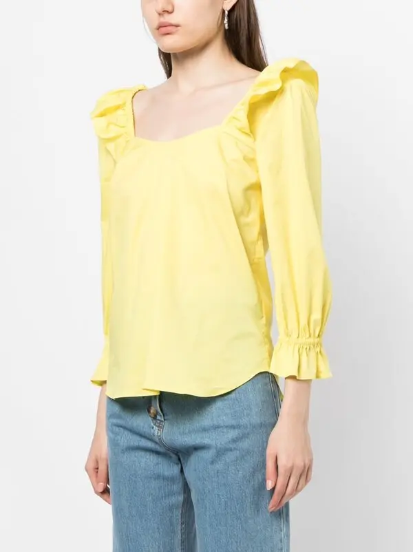 Paul Smith Ruffle-trim Cotton Blouse