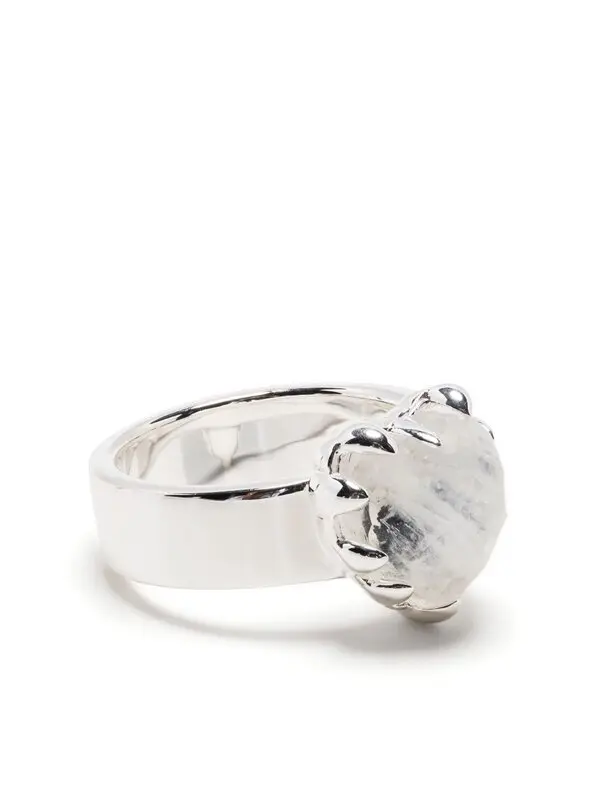 STOLEN GIRLFRIENDS CLUB Love Claw Moonstone Ring - Silver