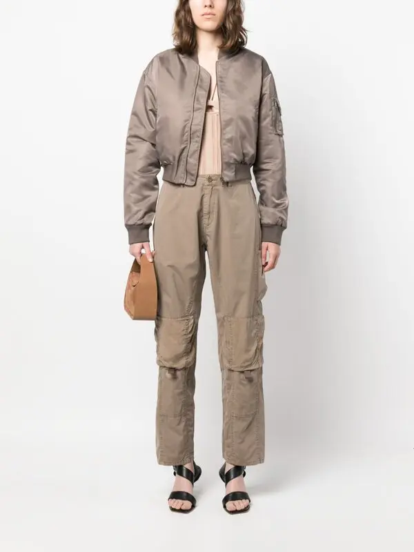 John Elliott Panel-detail Straight-leg Trousers - Brown