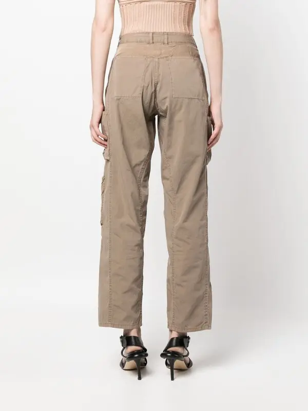 John Elliott Panel-detail Straight-leg Trousers - Brown