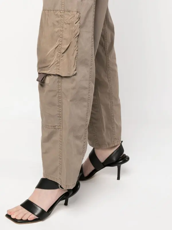 John Elliott Panel-detail Straight-leg Trousers - Brown