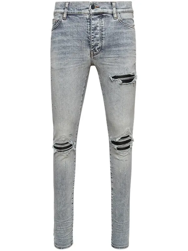Amiri Mx1 Ripped Skinny Jeans - Blue