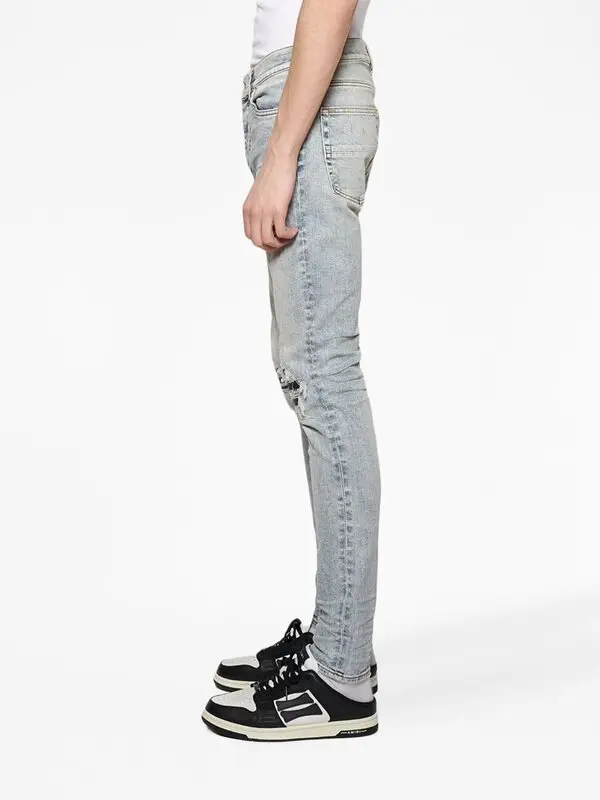 Amiri Mx1 Ripped Skinny Jeans - Blue