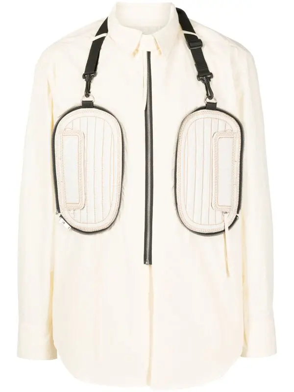 CRAIG GREEN Padded-pocket Detail Shirt - Yellow