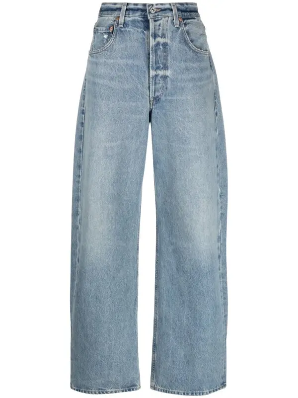Citizens Of Humanity Ayla Baggy Cropped Jeans - Blue
