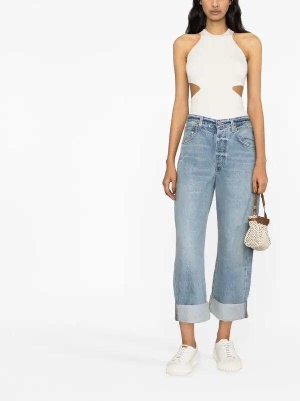 Citizens Of Humanity Ayla Baggy Cropped Jeans - Blue