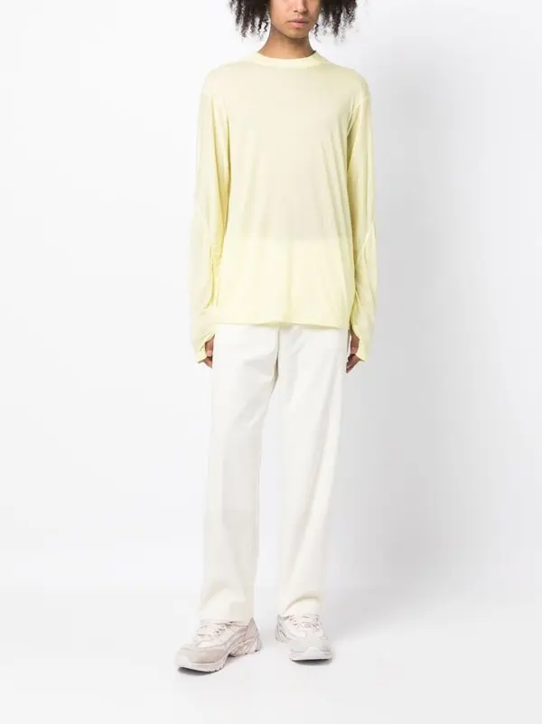 POST ARCHIVE FACTION Bias-cut Long-sleeve Top