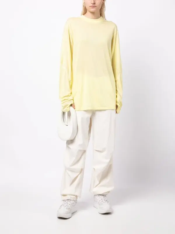 POST ARCHIVE FACTION Bias-cut Long-sleeve Top