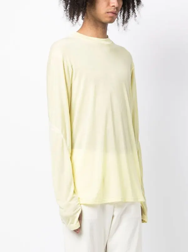 POST ARCHIVE FACTION Bias-cut Long-sleeve Top