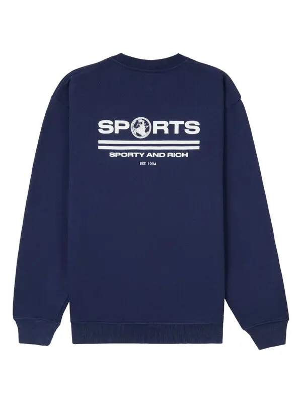SPORTY & RICH Sports Logo-print Sweatshirt