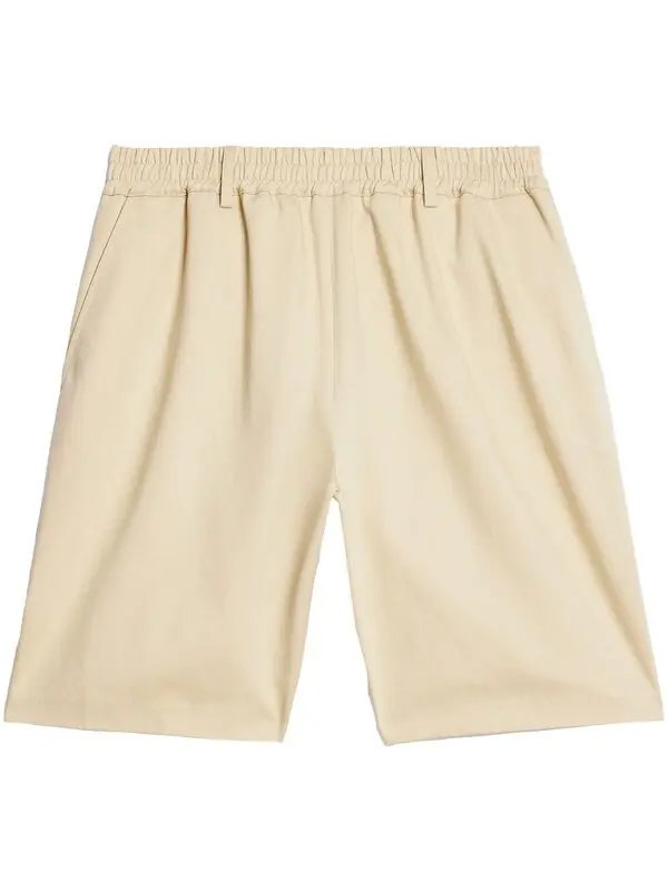 AMI Paris Cotton Chino Shorts - Neutrals