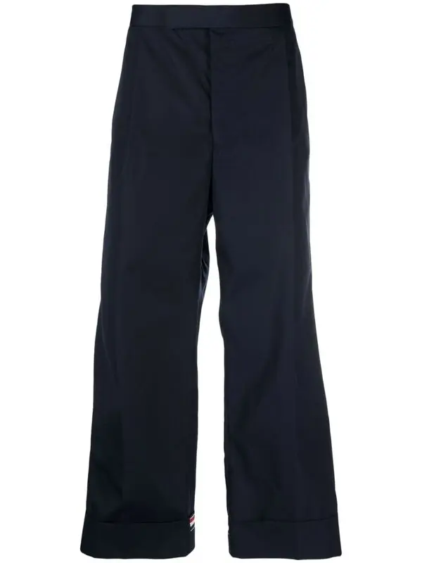 Thom Browne Rwb-stripe Tailored Trousers - Blue