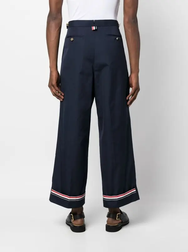 Thom Browne Rwb-stripe Tailored Trousers - Blue