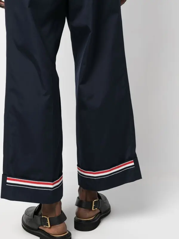 Thom Browne Rwb-stripe Tailored Trousers - Blue