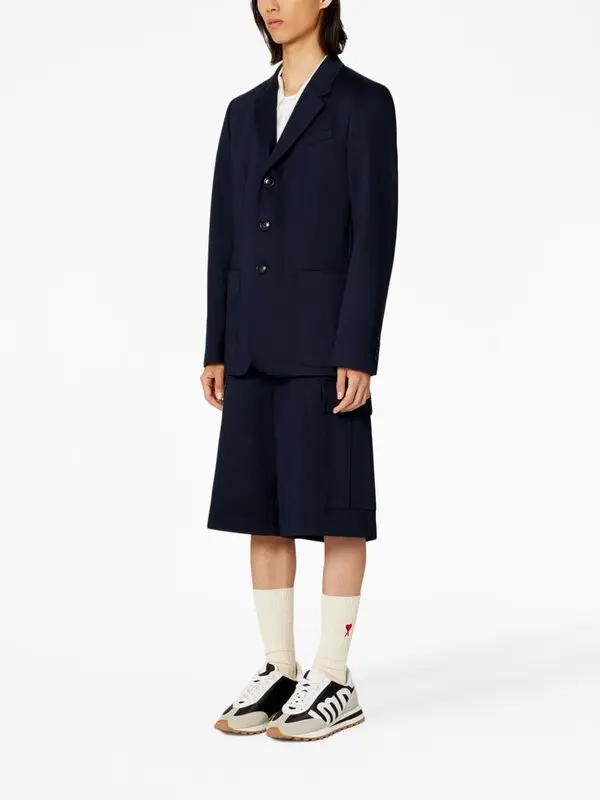 AMI Paris Single-breasted Cotton Blazer